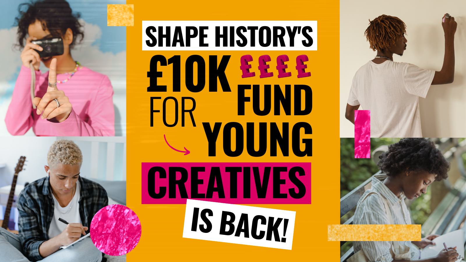 THE HISTORY SHAPER FUND for young creatives is BACK! - Shape History